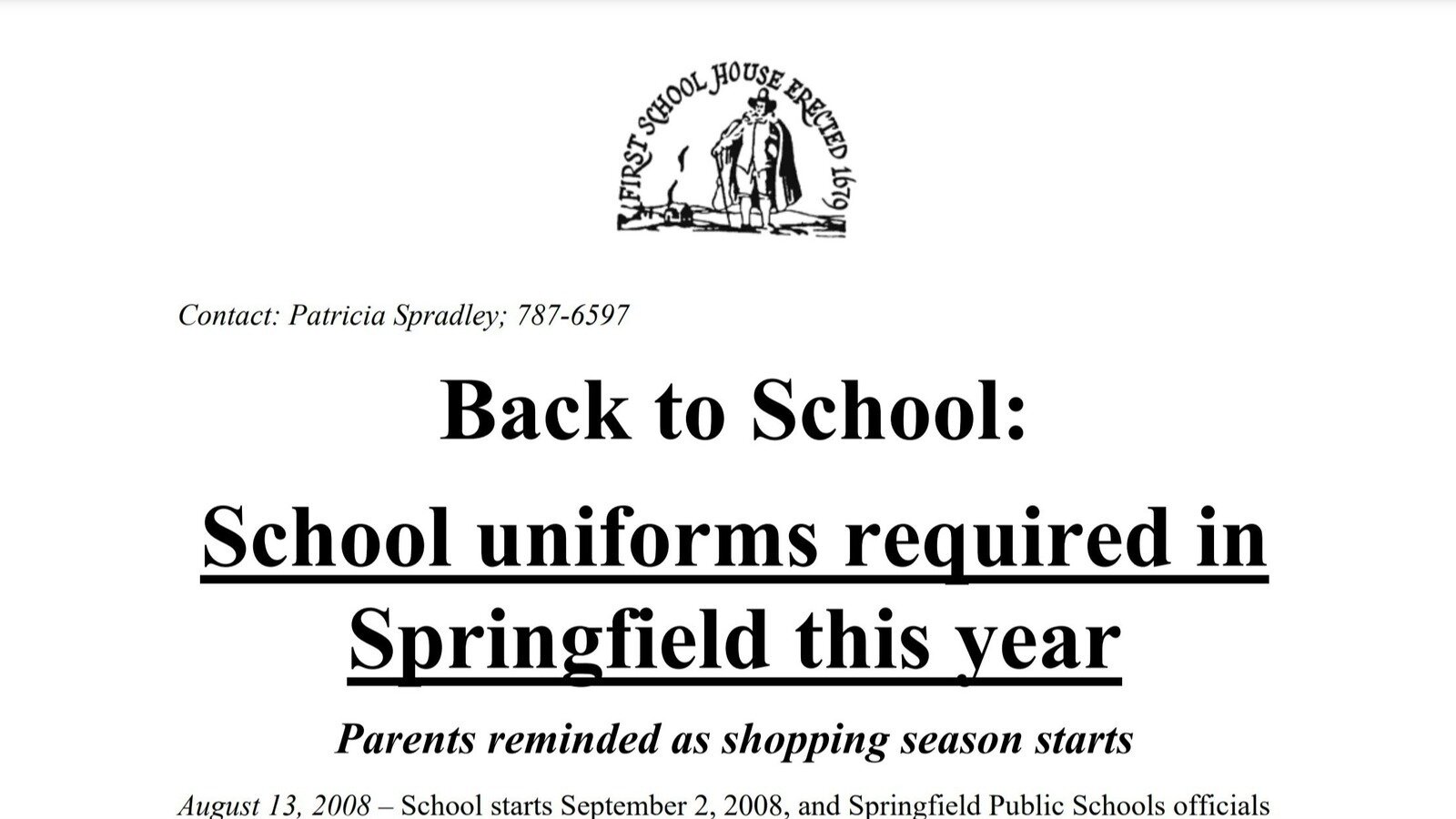 Petition · Stop uniform policy in Springfield public schools - let the ...
