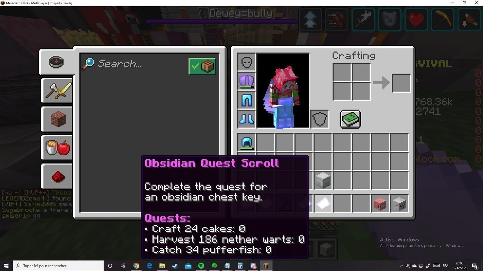 Pétition · Change Obsidian Chest Rewards Of DatBlock Survival Server ...