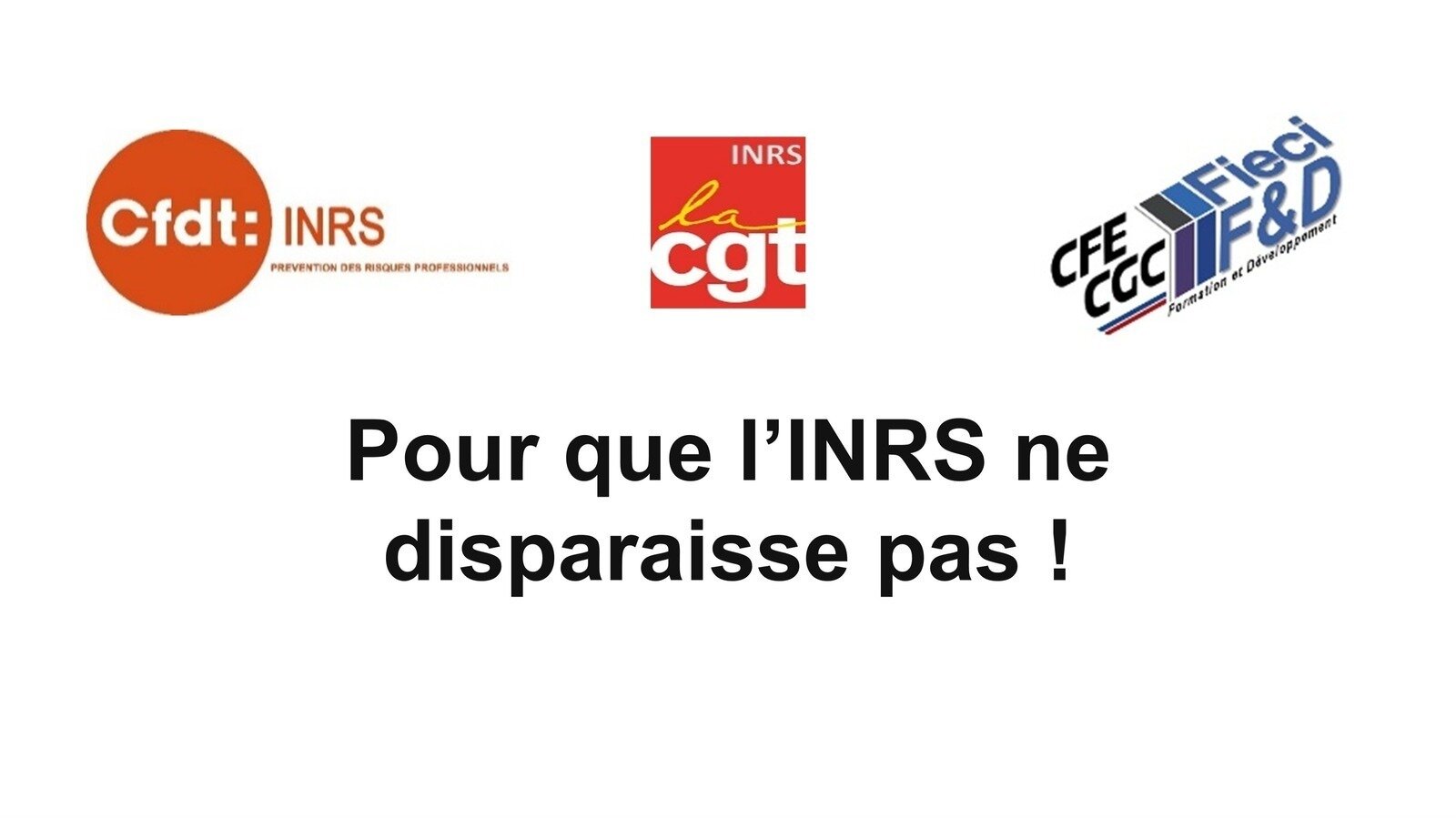 Pétition · Pour que l'INRS ne disparaisse pas ! - France · Change.org