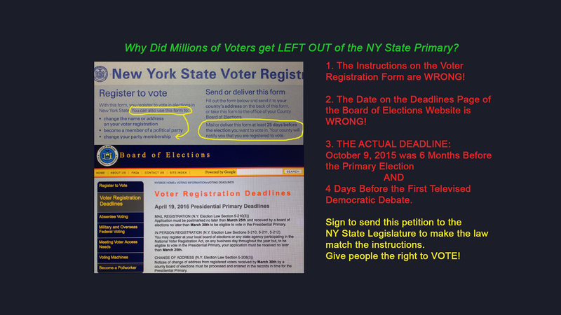 Petition · NY State Legislature: Allow NY voters to change party ...