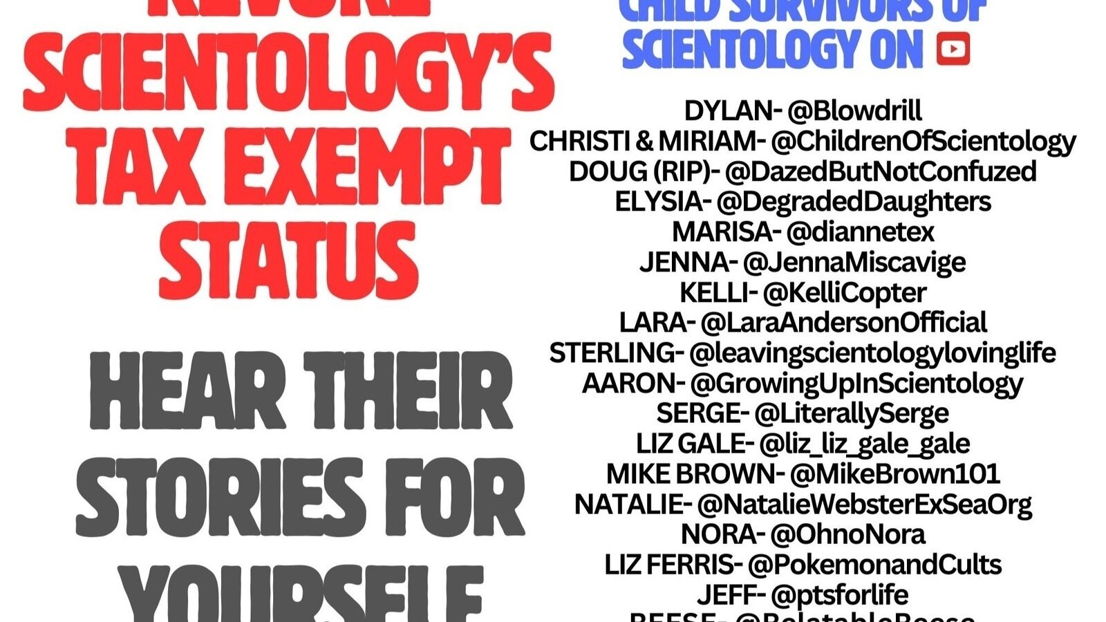 Petition · Revoke Scientology’s Tax-Exempt Status and Investigate ...