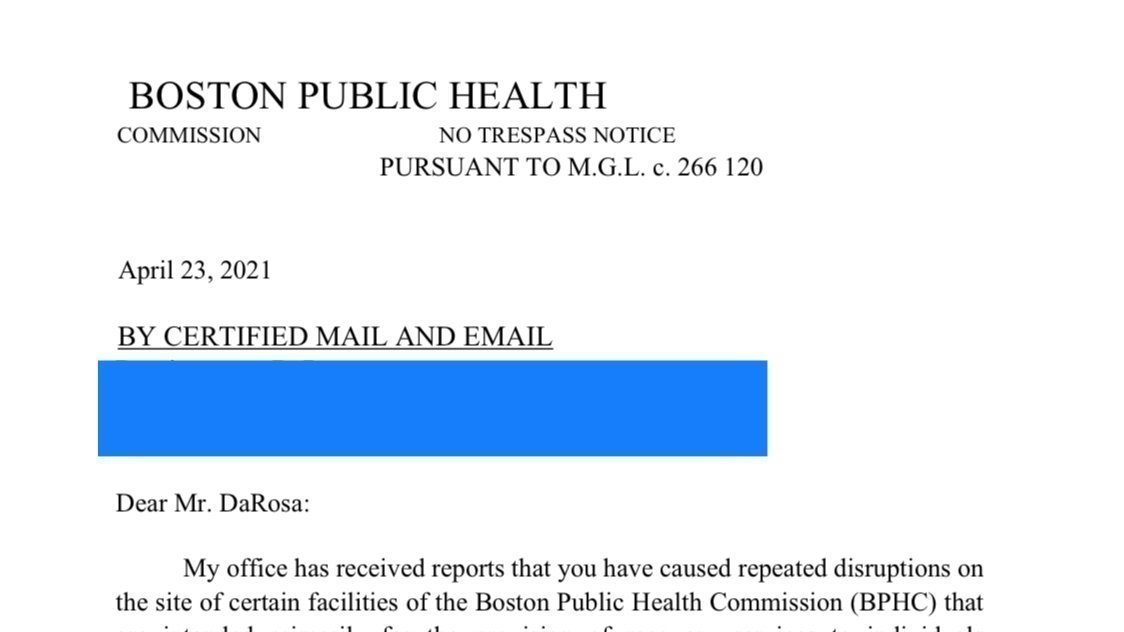 Petition update · One of our members has been issued "trespassing ...