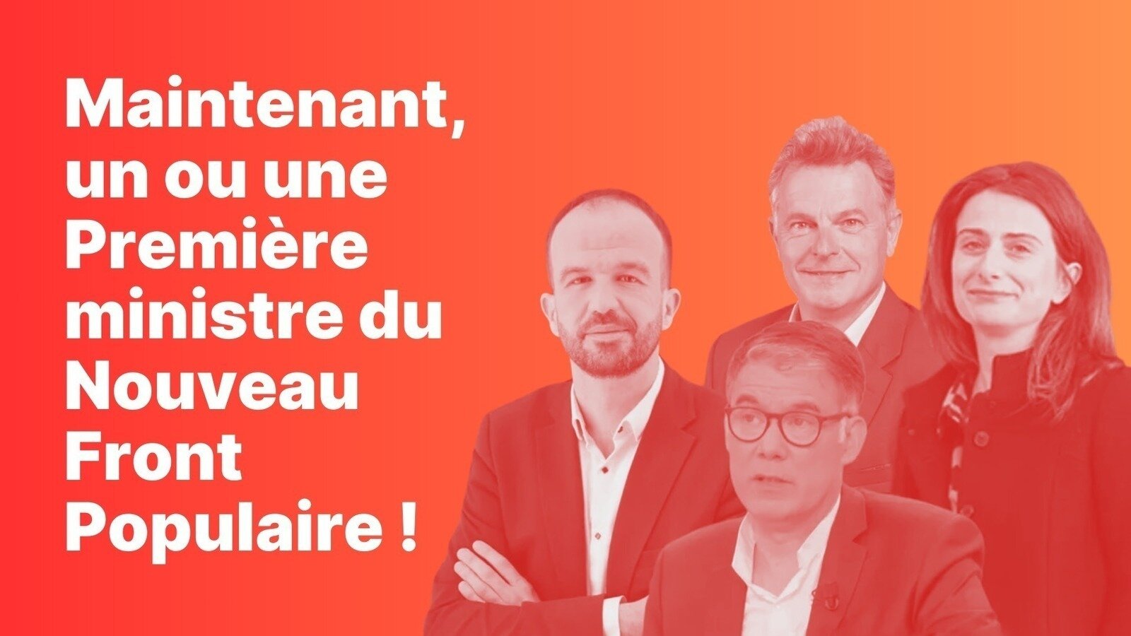 Pétition · Maintenant, un ou une Première ministre du Nouveau Front ...