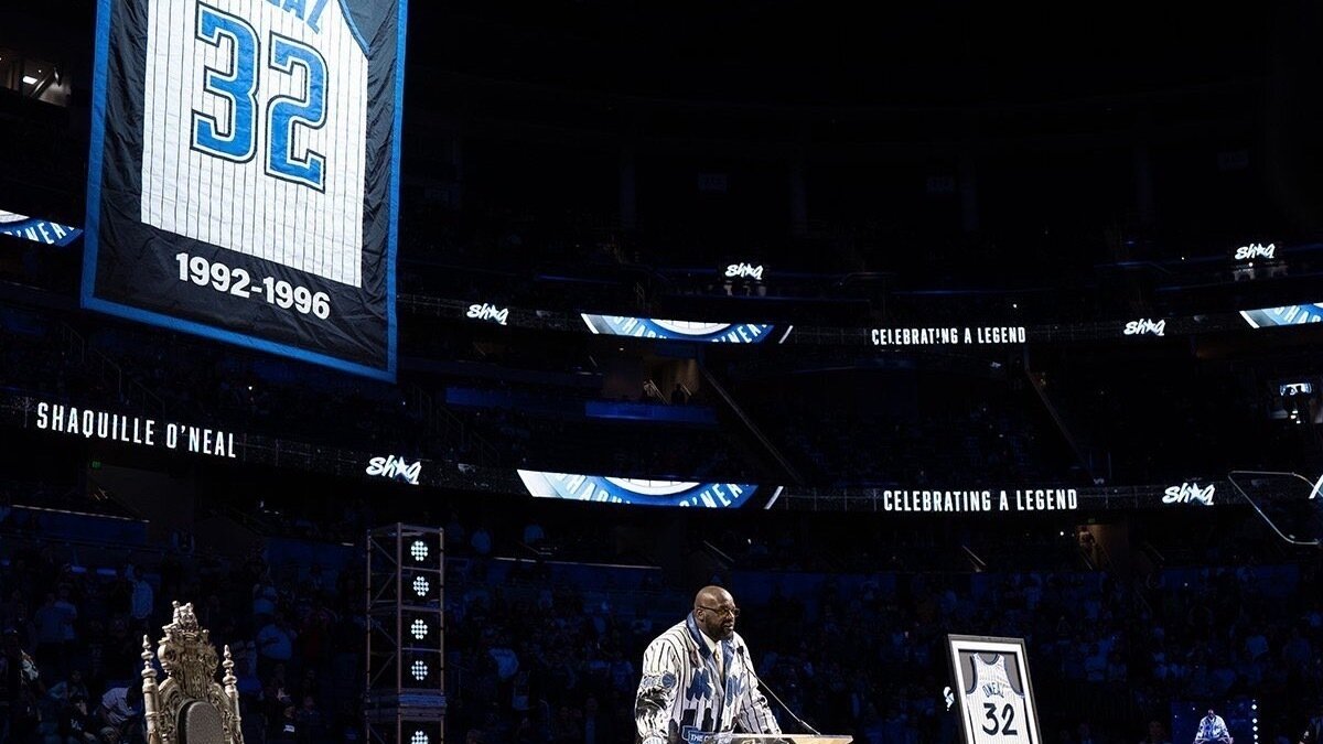 Petition · Change Shaq’s Orlando Magic #32 Retired Jersey Banner Inside ...