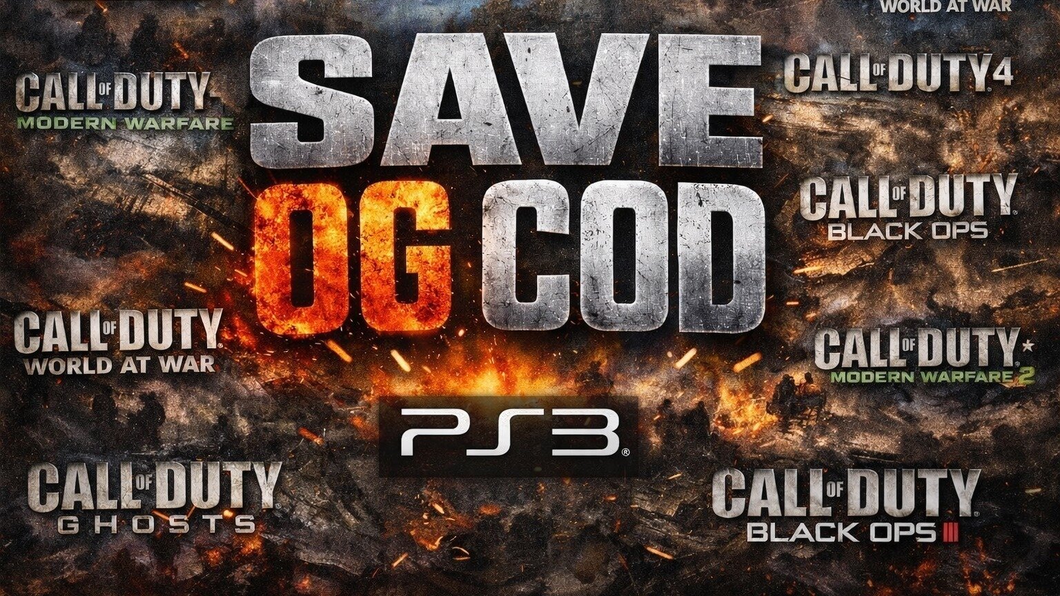 Petition · SAVE OG COD for Playstation 3! - United States · Change.org