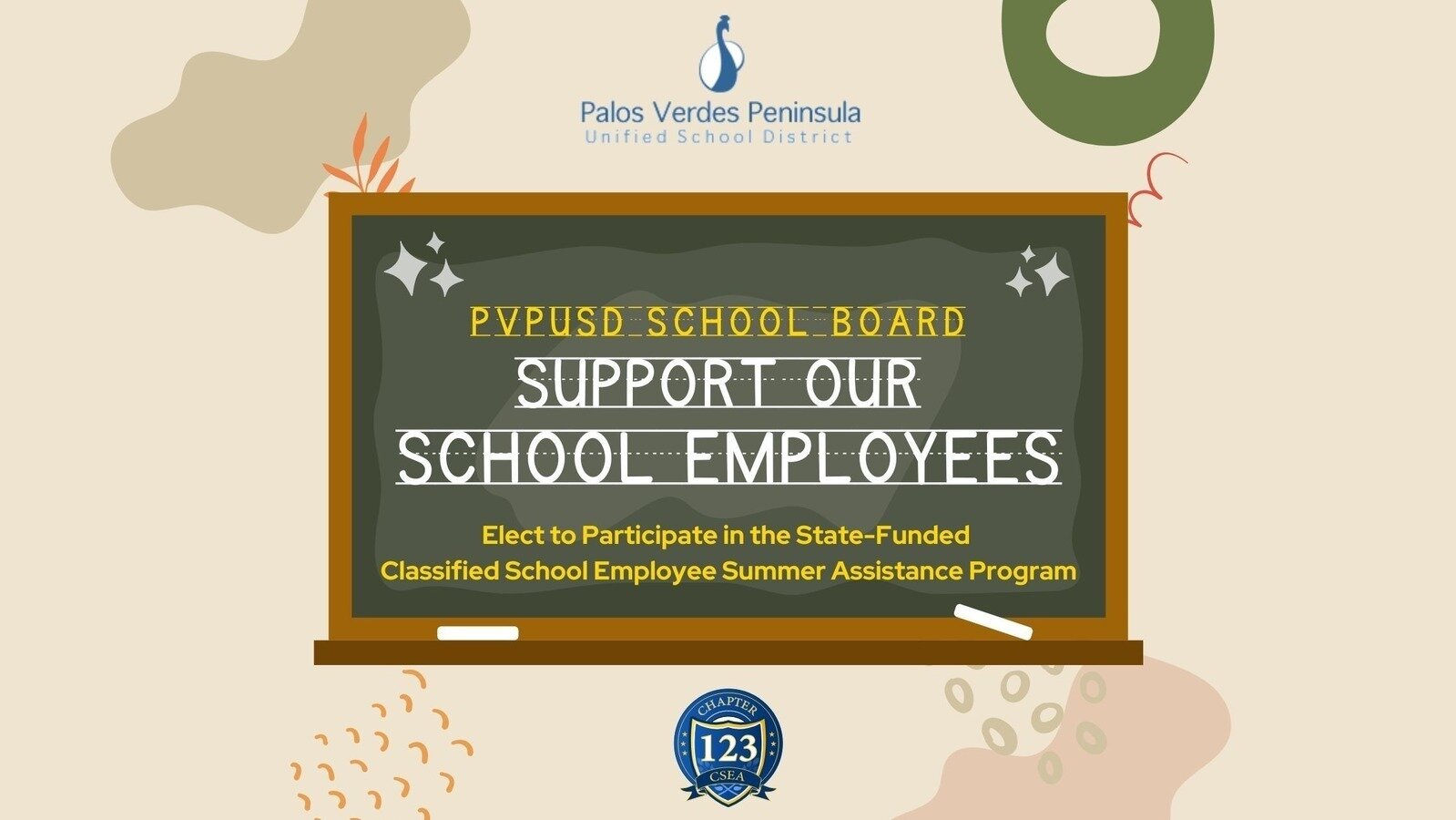 Petition · Support PVPUSD Classified School Employees with State Funded ...