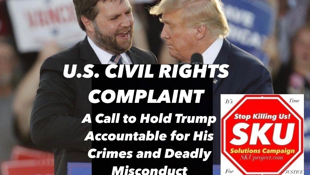 Petition · U . S. Civil Rights Complaint - A Demand to Hold Donald ...