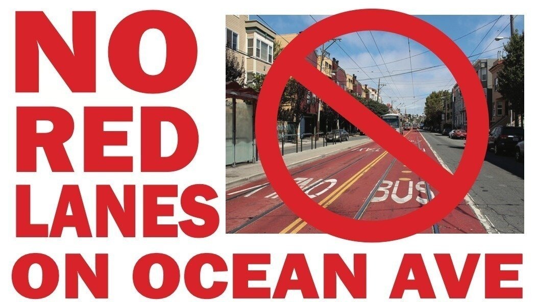 Petition · Stop the transit-only red lanes on Ocean Avenue - San ...