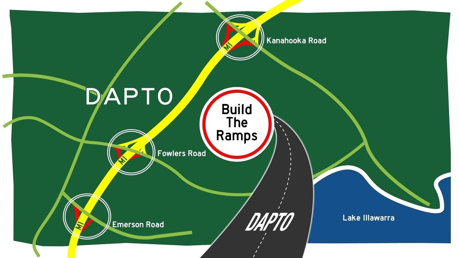Petition · Build on & off ramps for M1 Dapto - Dapto, Australia ...