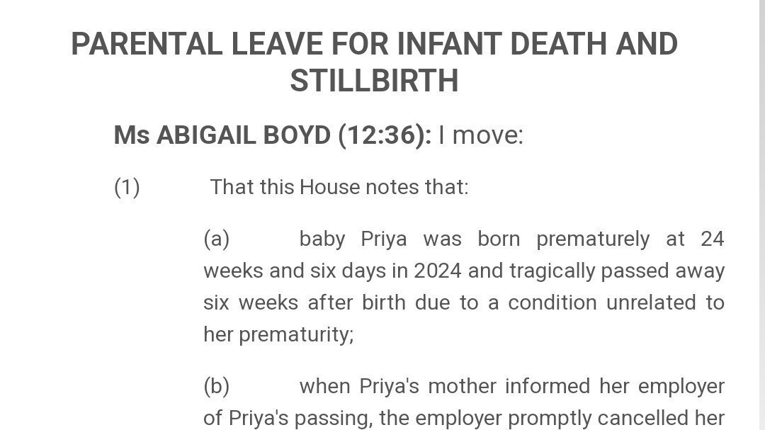 Petition update · Motion supporting Baby Priya's Petition passed in NSW ...