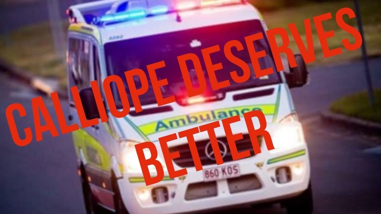 Petition · Upgrade Calliope ambulance to two-officer response ...