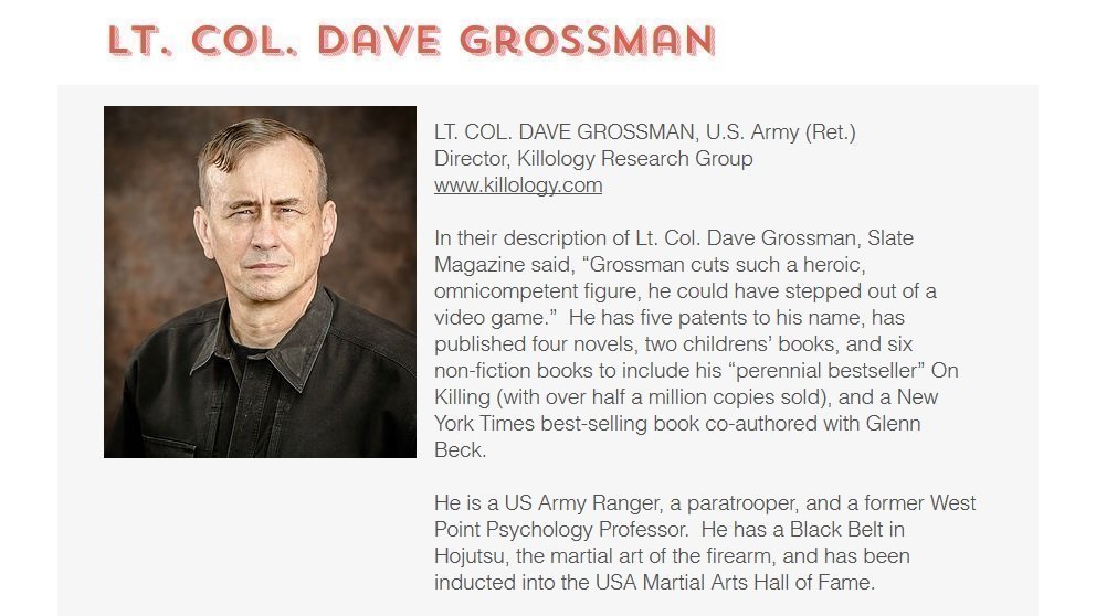 Petition · Ban Dave Grossman and "Fear-Based" Training From Police ...