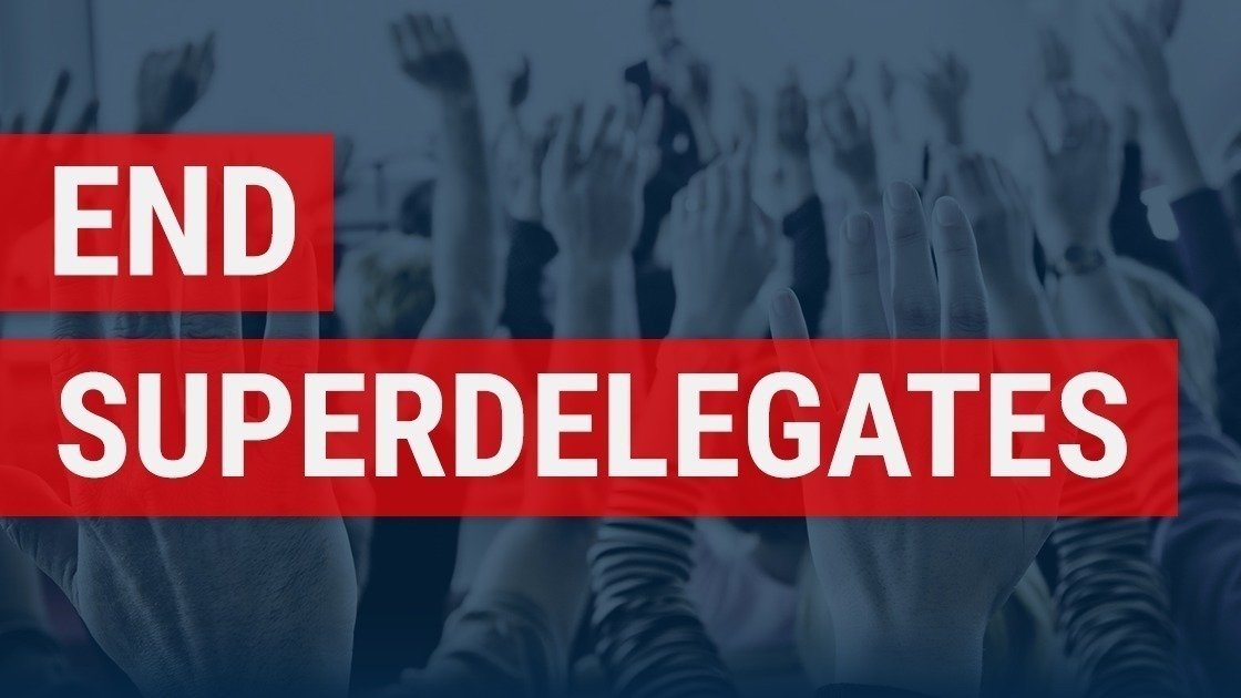 Petition · End the Democratic party's use of superdelegates · Change.org