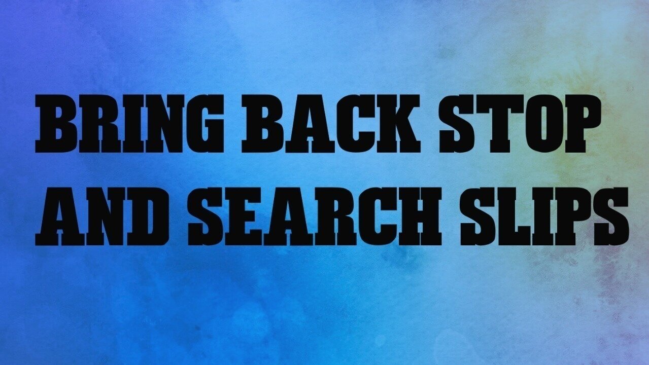 Petition · Bring back on the spot stop and search slips - United ...