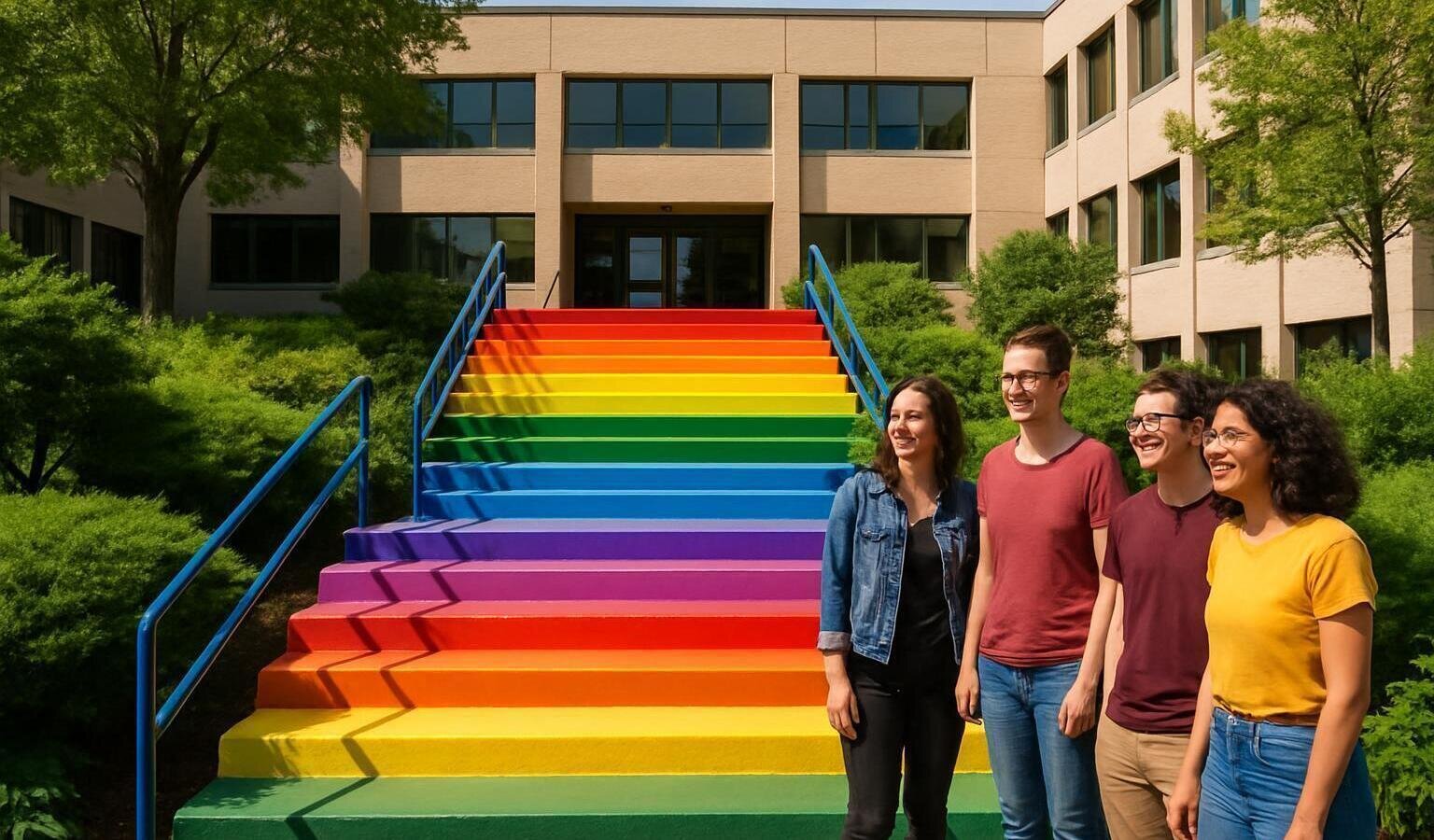 Petition · BRING NPC'S PRIDE STAIRS BACK - Brantford, Canada · Change.org