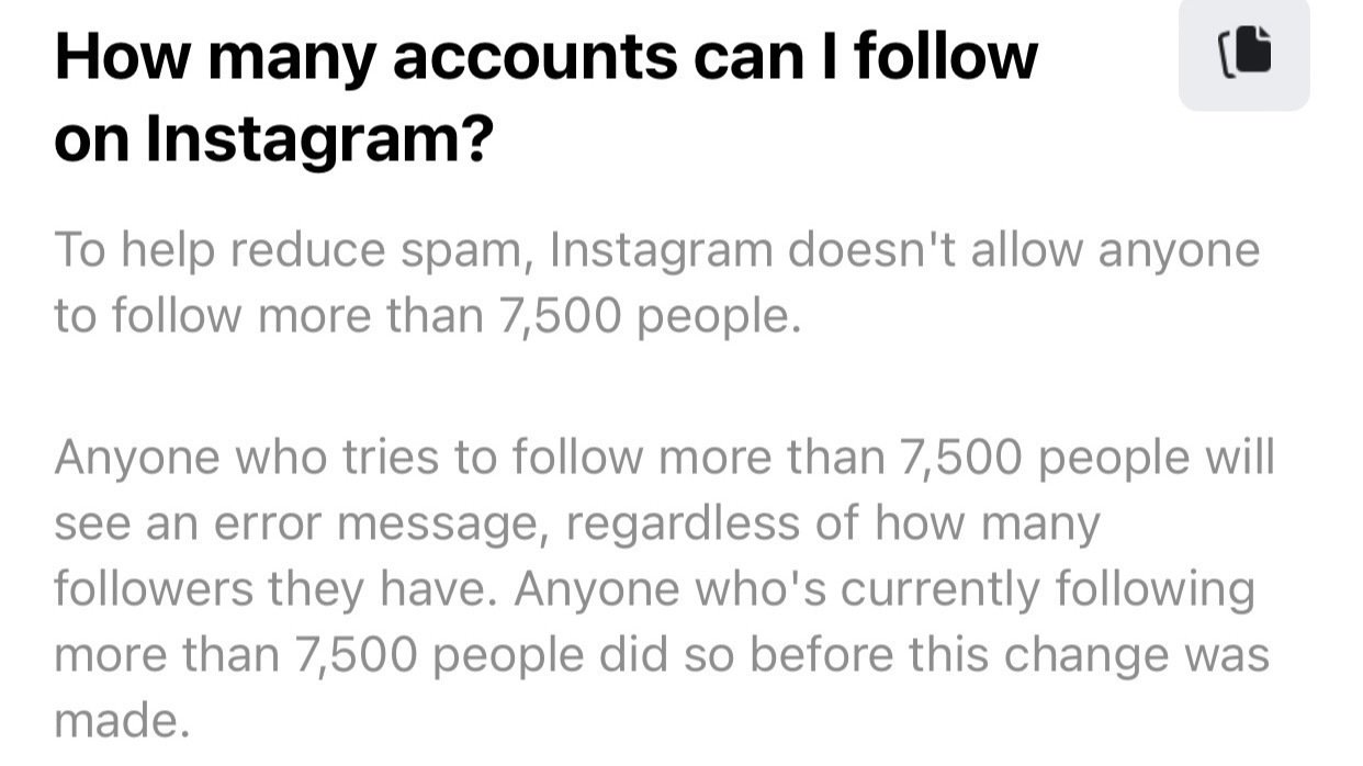 Petition · Tell instagram to remove the 7,500 follow limit. - United ...
