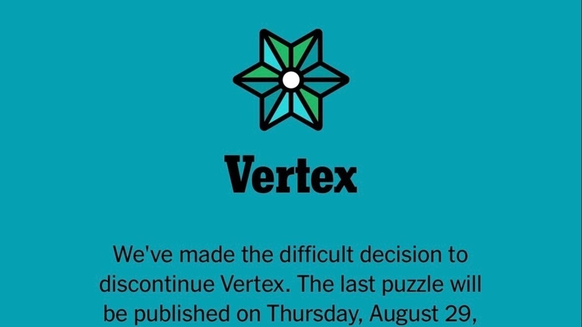 Petition · stop NYT from discontinuing vertex (aka their best game ...