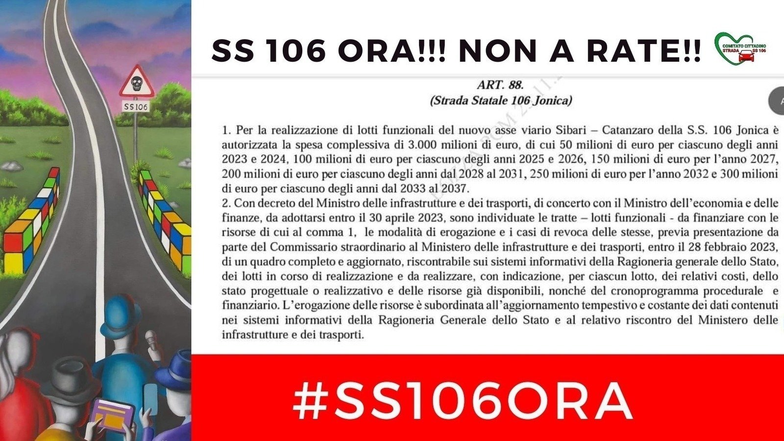 Petizione · SS 106 ORA!!! - Italia · Change.org