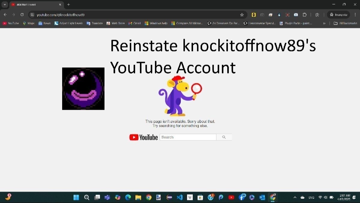 Petition · Reinstate knockitoffnow89's YouTube Account - United States ...
