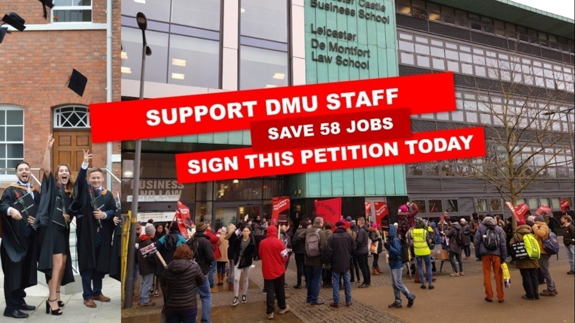 Petition · Save 58 jobs and support DMU’s teaching and research staff ...
