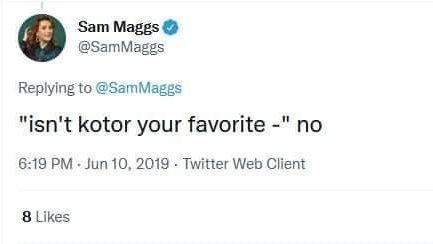 Petition · Remove Sam Maggs from the KOTOR project. - United States ...