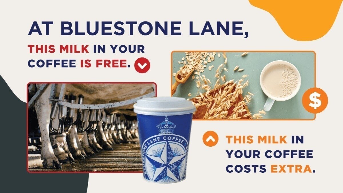 Petition · Bluestone Lane: Stop charging more for plant-based milk ...