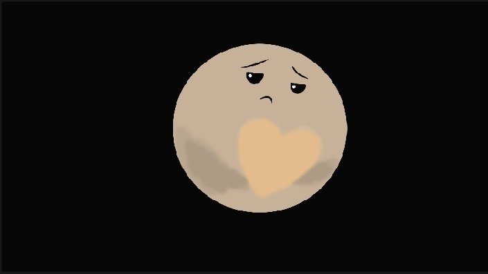 Looking Sad Pluto Planet