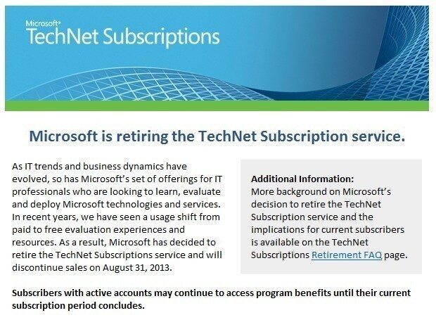 Petition · Continue TechNet Or Create An Affordable Alternative To MSDN ...