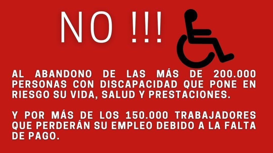 Petición · NO !! AL abandono de las más de 200 . 000 personas con ...