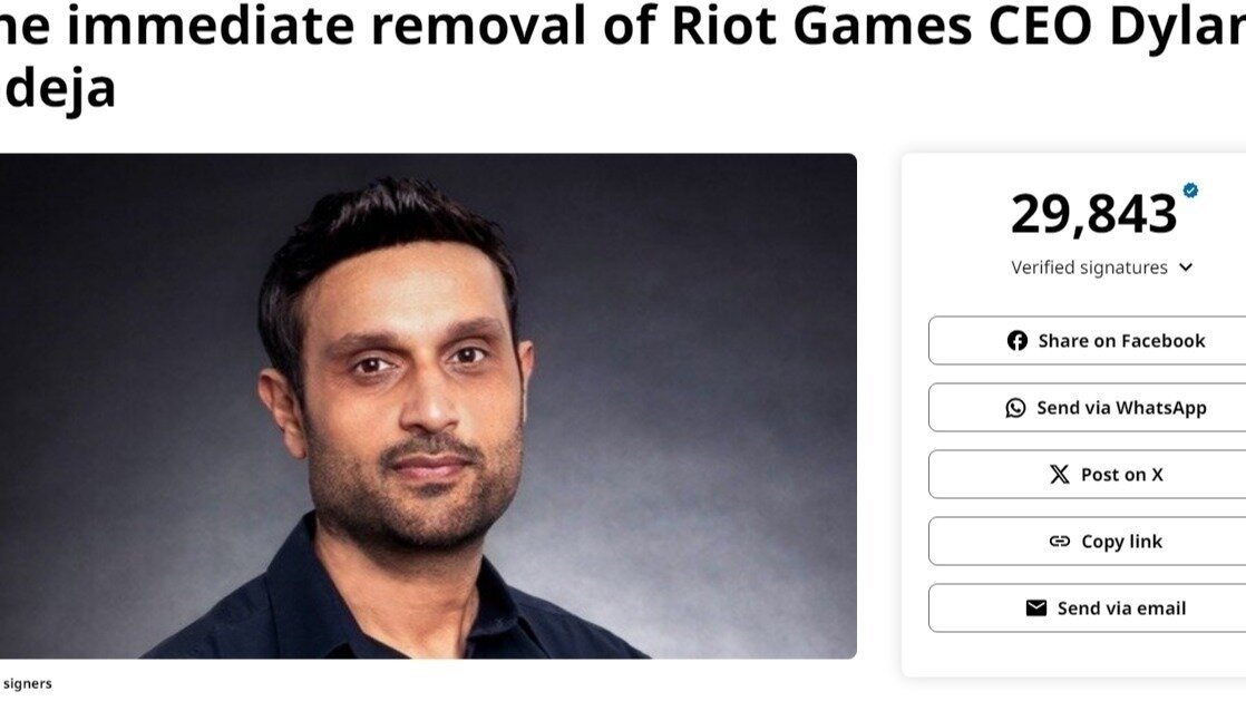 Petition update · Feburary 26 (Just about) 30k Signatures and Riot Dev ...