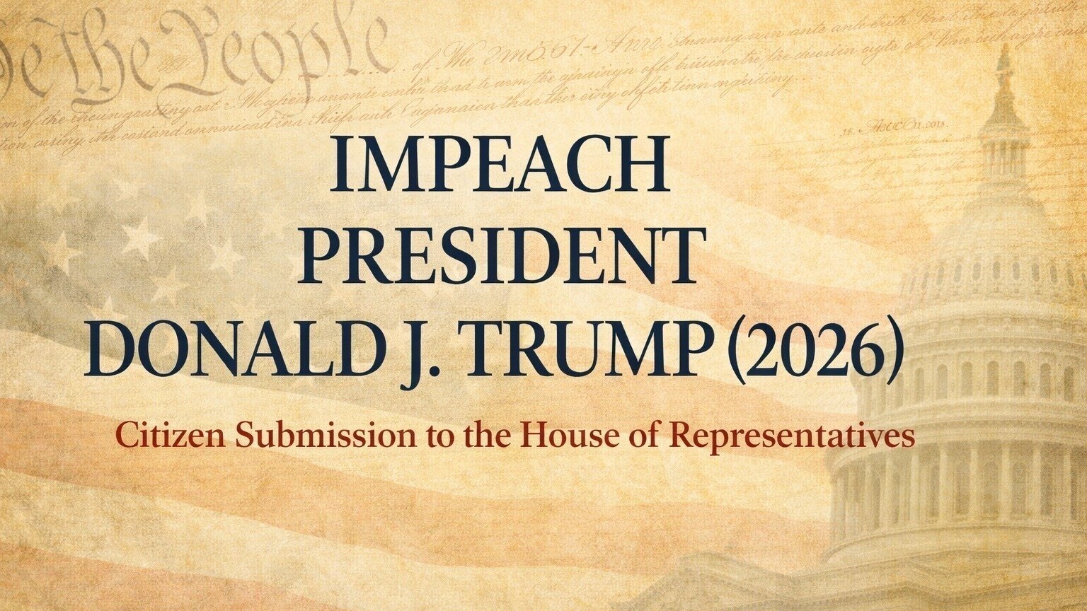 Petition · Call for the Impeachment of President Donald J. Trump 2026 ...