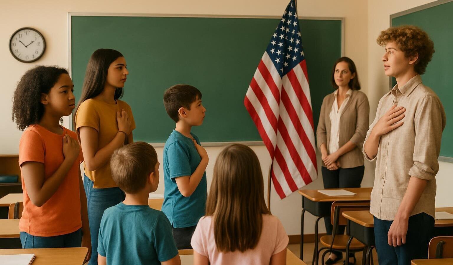 Petition · Amend U . S. flag code and education act for mandatory flag ...