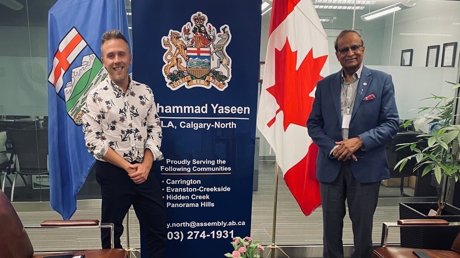 Petition update · Meeting with MLA Hon. Muhammad Yaseen Calgary-North ...