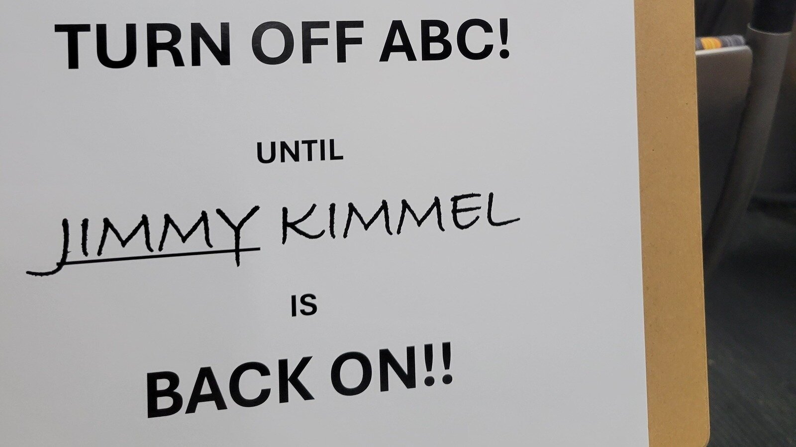 Petition · Turn Off ABC! Until***JIMMY KIMMEL***is***BACK ON!! - United ...