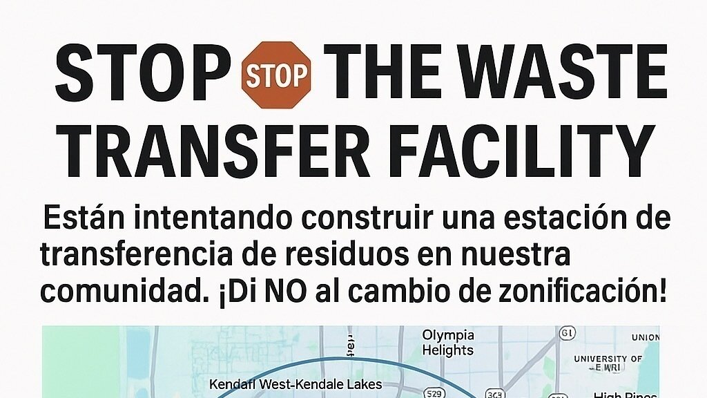 Petition · Stop Zoning Application Z2023000426 – No Waste Transfer ...