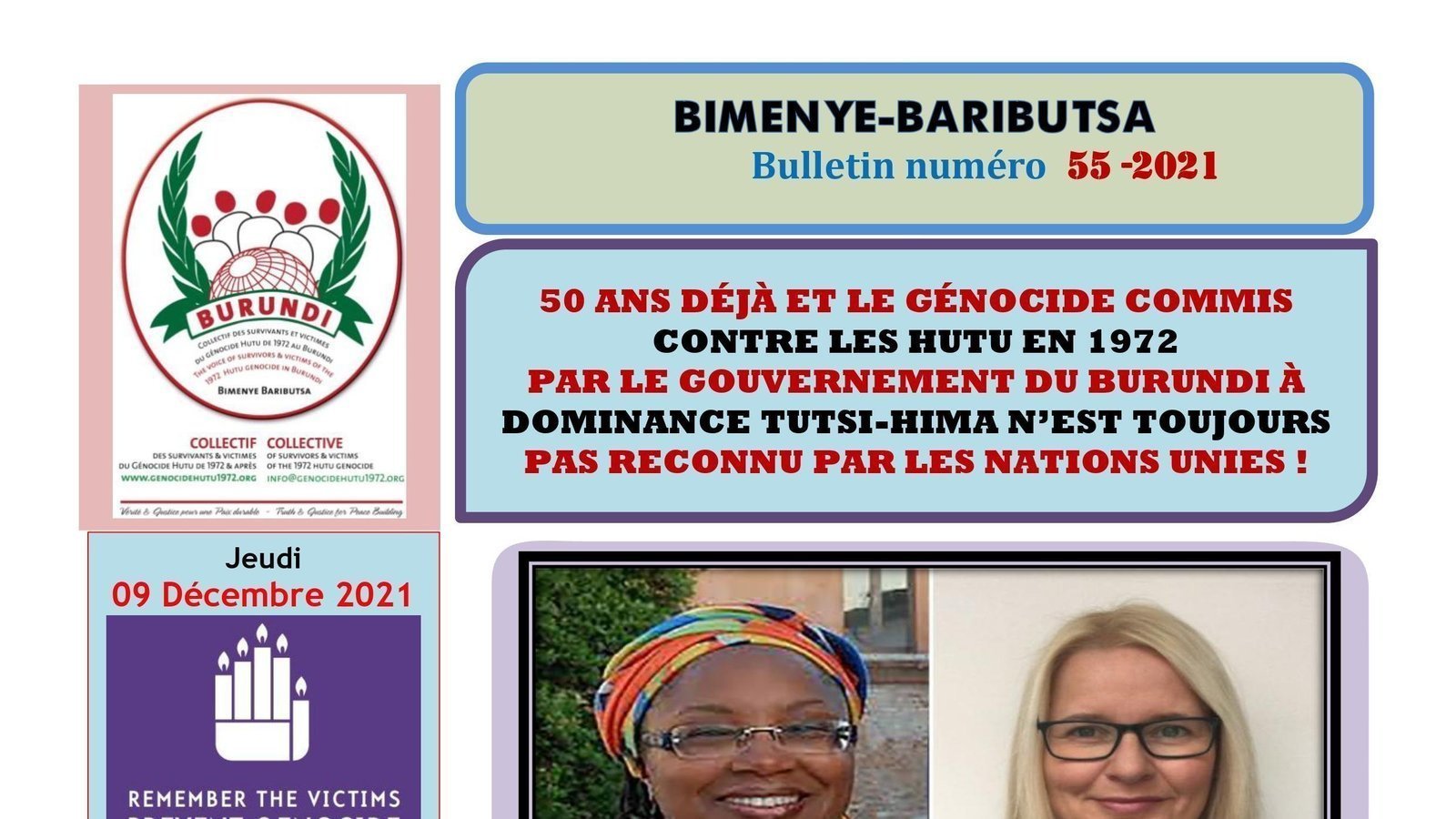 Pétition · Burundi Génocide de 1972 contre les Hutu - France · Change.org