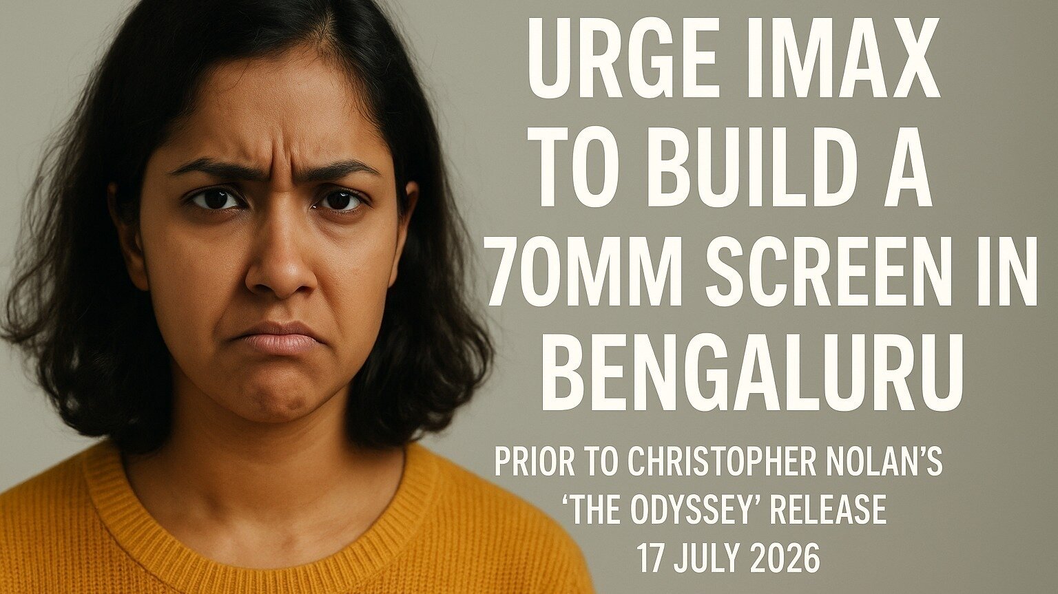 Petition · Urge IMAX to Build a 70mm Screen in Bengaluru Prior to ...