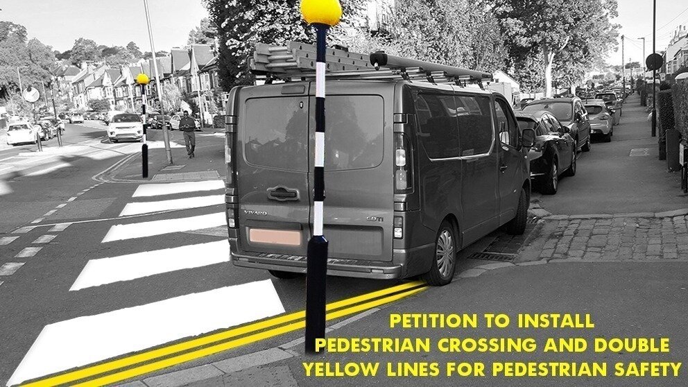 Petition · Install a Pedestrian Crossing & Double Yellow Lines at the ...