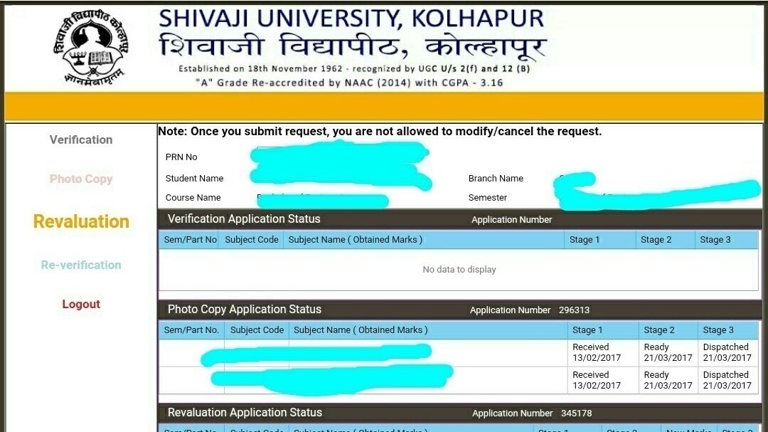 Petition · Chh.Shivaji university results, photocopy, revaluation ...