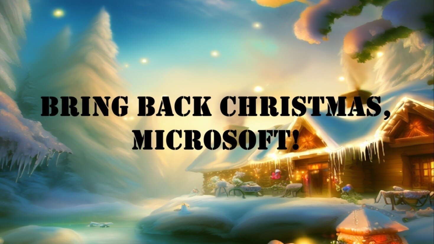 Petition · BRING BACK BING'S HOLDAY THEME - Canada · Change.org