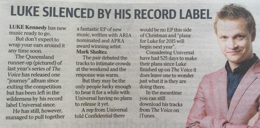 Petition · Release Luke Kennedy's EP "Off The Record" - Switzerland ...