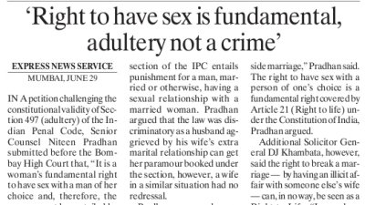 Petition · Amend Section 497 of IPC -Adultery - India · Change.org