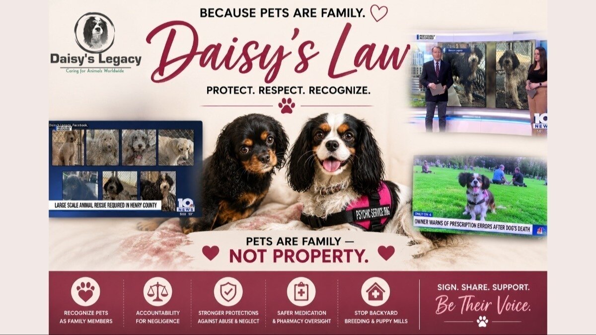 Petition · Enact Daisy’s Law - Companion Animal Family Member Act ...