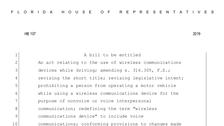 Petition · Florida Ban On Distracted Driving - United States · Change.org