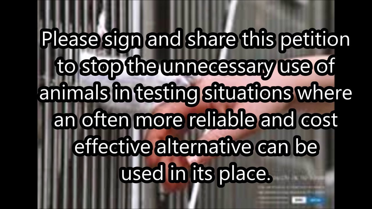 Petition · Require that alternative methods to animal testing be used ...