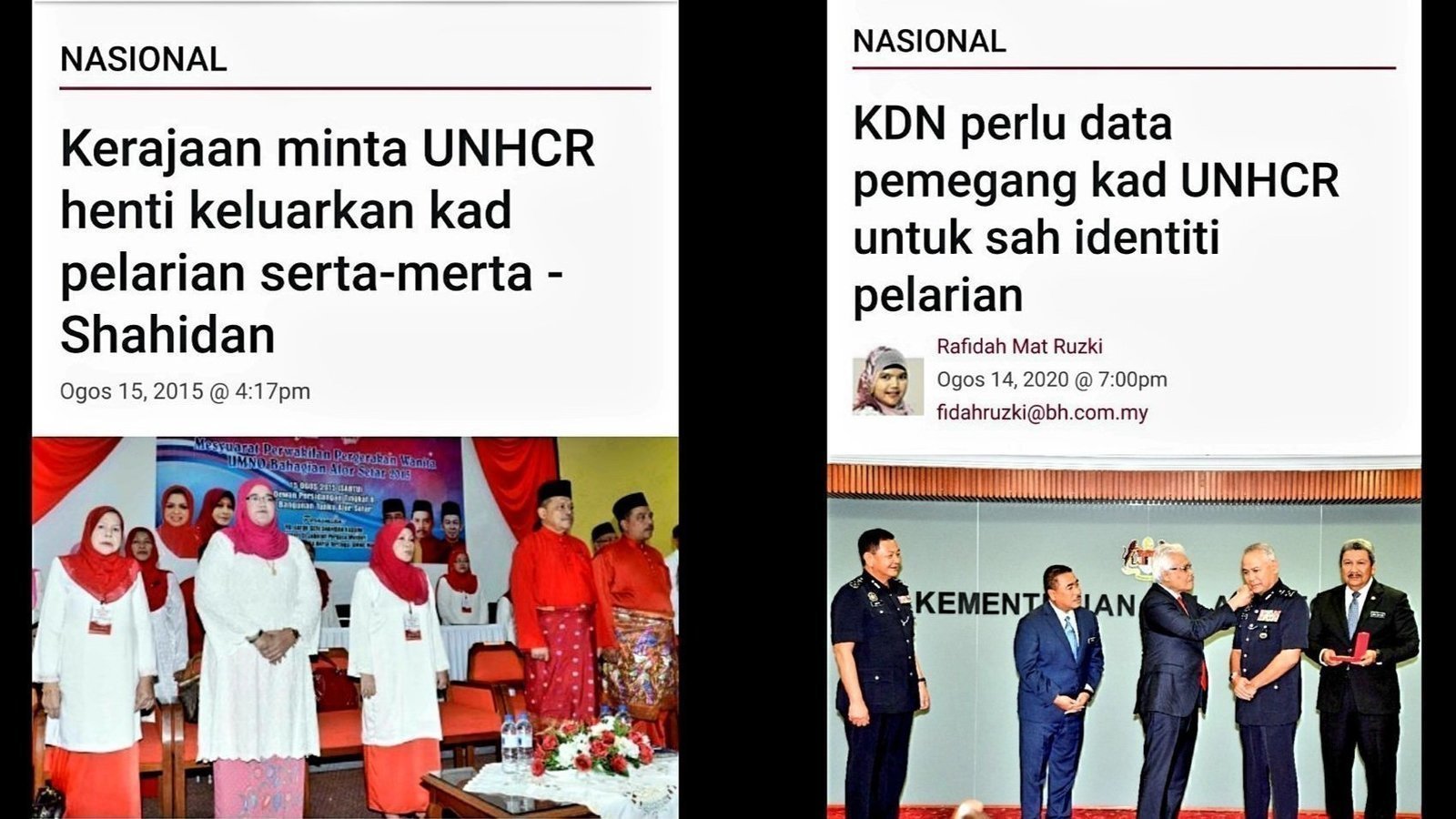 Petition · DESAK KDN SEGERA TAPIS SENDIRI SEMUA PEMEGANG KAD UNHCR ...