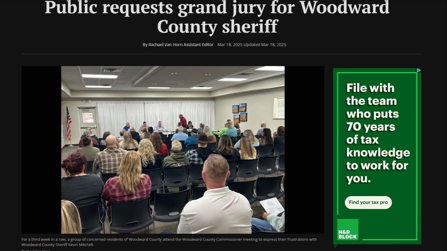 Petition · Demand the Resignation of Woodward County Sheriff Kevin ...