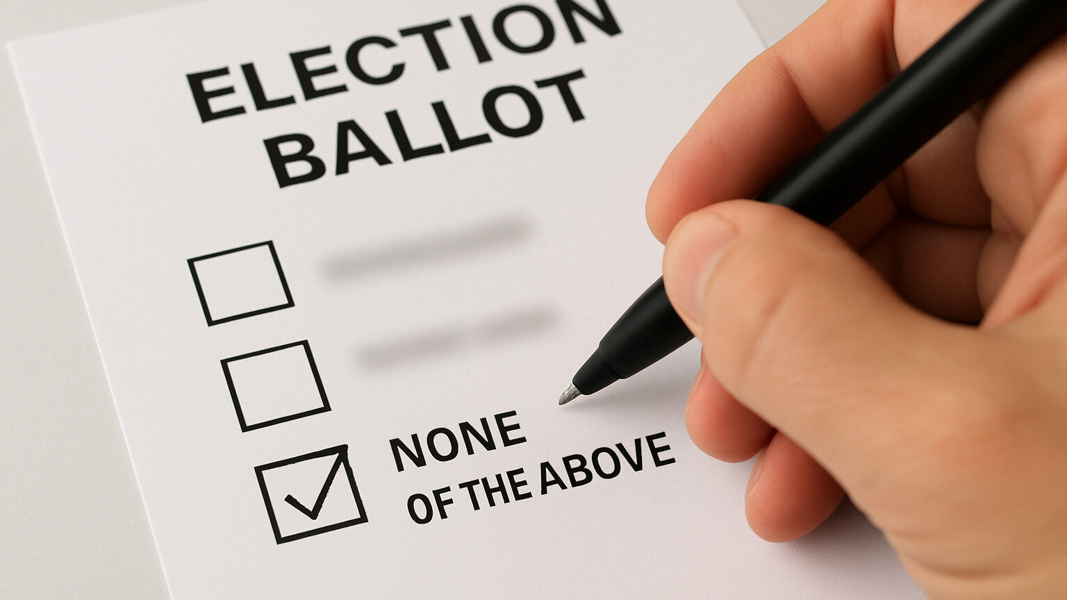 Petition · Add a 'None of the Above' Option on Ballot Papers - United ...
