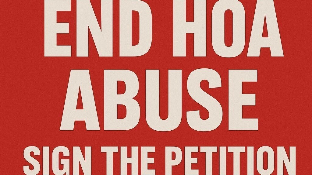 Petition · Pass the HOA Reform Act - United States · Change.org