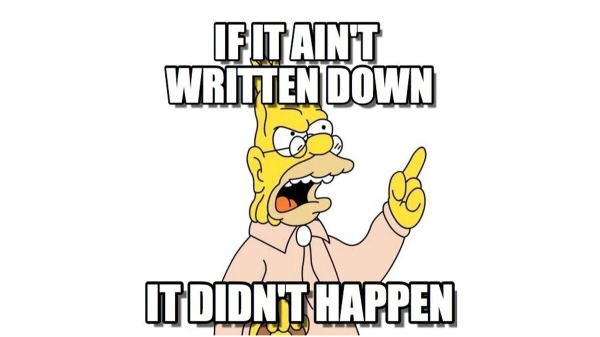 Petition update · If It Ain’t Written Down…It Didn't Happen · Change ...